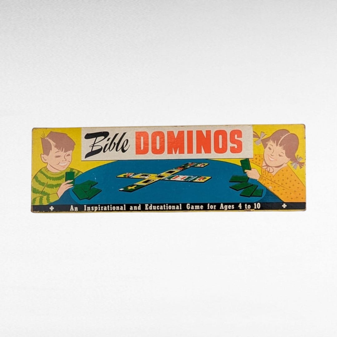 Vintage Bible Dominos Game, Religious Game, Children's Game, Sunday ...