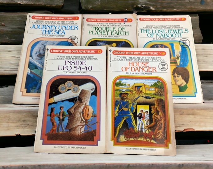 Set of 5 Vintage Choose Your Own Adventure Books - Etsy