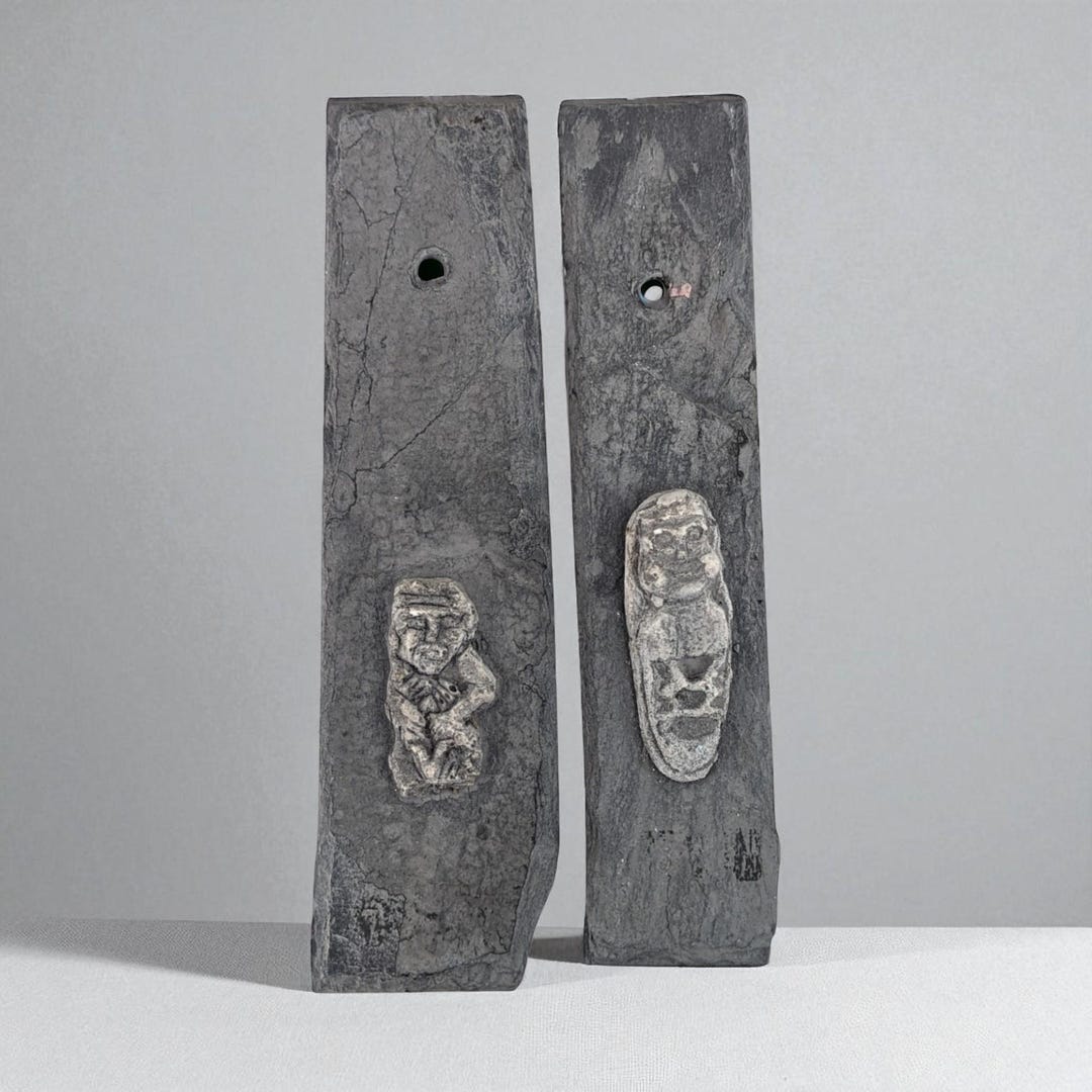 Celtic Monastic Stone Wall Plaque Pair: Pagan Fertility Symbol, 8" - Etsy