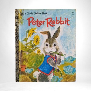 1975 Peter Rabbit Little Golden Book Adriana Mazza Saviozzi Children's ...