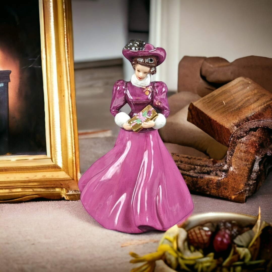 1997 Hallmark Barbie Figure Rare Numbered Beauty In Purple Etsy