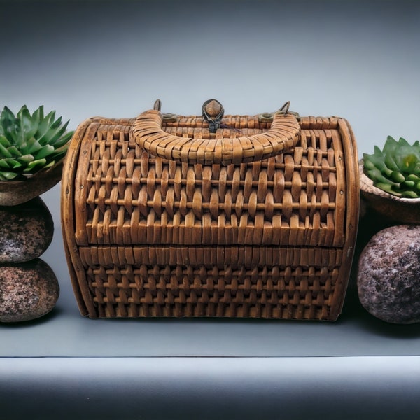 Wicker Handbag - Etsy