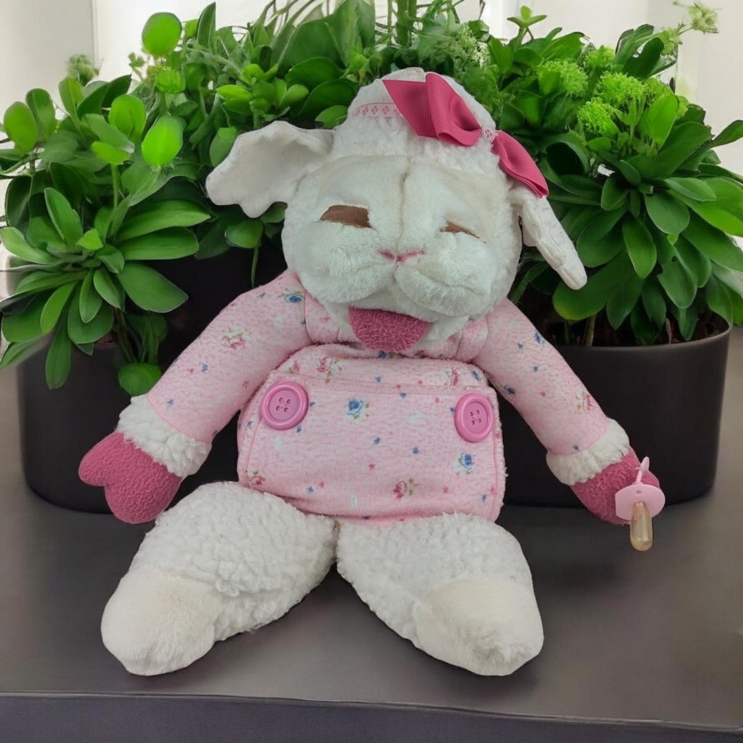 1990 Baby Lamb Chop Plush Hand Puppet Vintage Soft Toy Adorable ...
