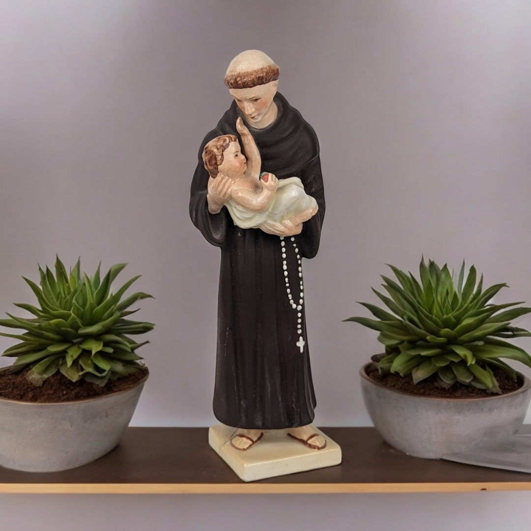 Vintage Goebel Saint Anthony With Jesus Figurine, Repaired - Etsy