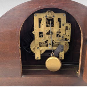 Vintage Seth Thomas Mantel Clock, Wood Case Console Clock, Untested ...