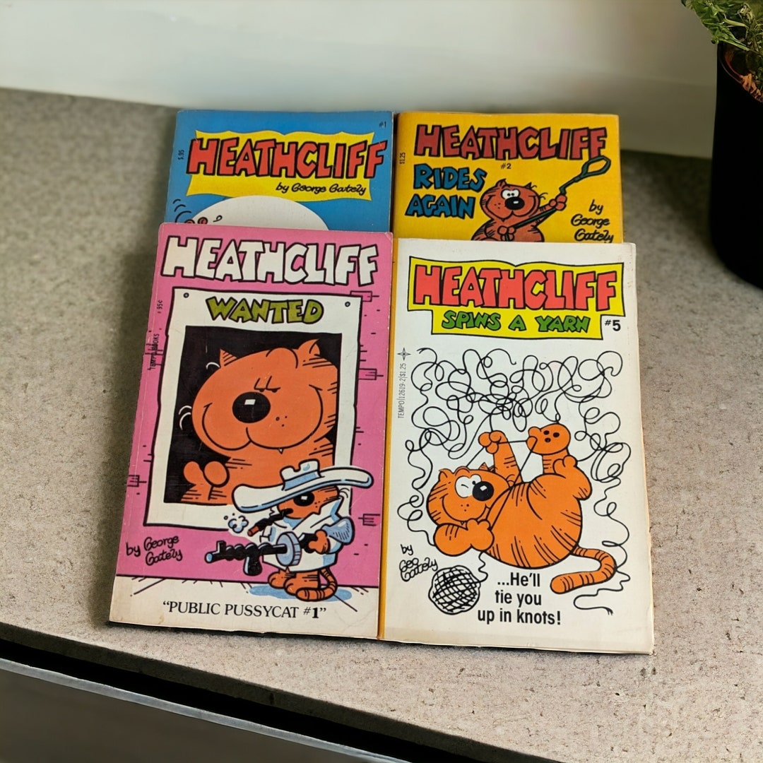 Vintage Heathcliff Comic Books Set of 4 George Gately Classic Cat ...
