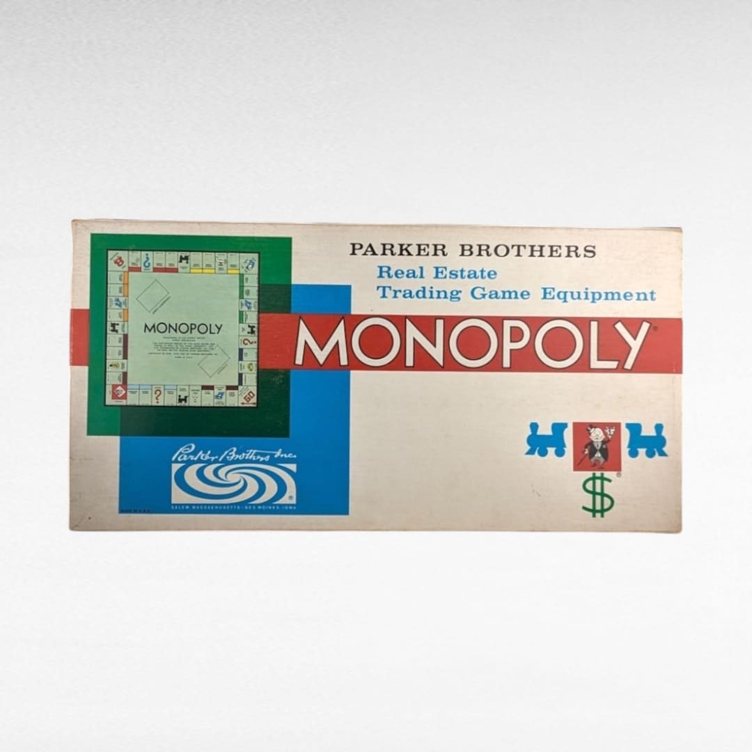 Vintage 1961 Parker Brothers Monopoly Board Game | Complete With All ...