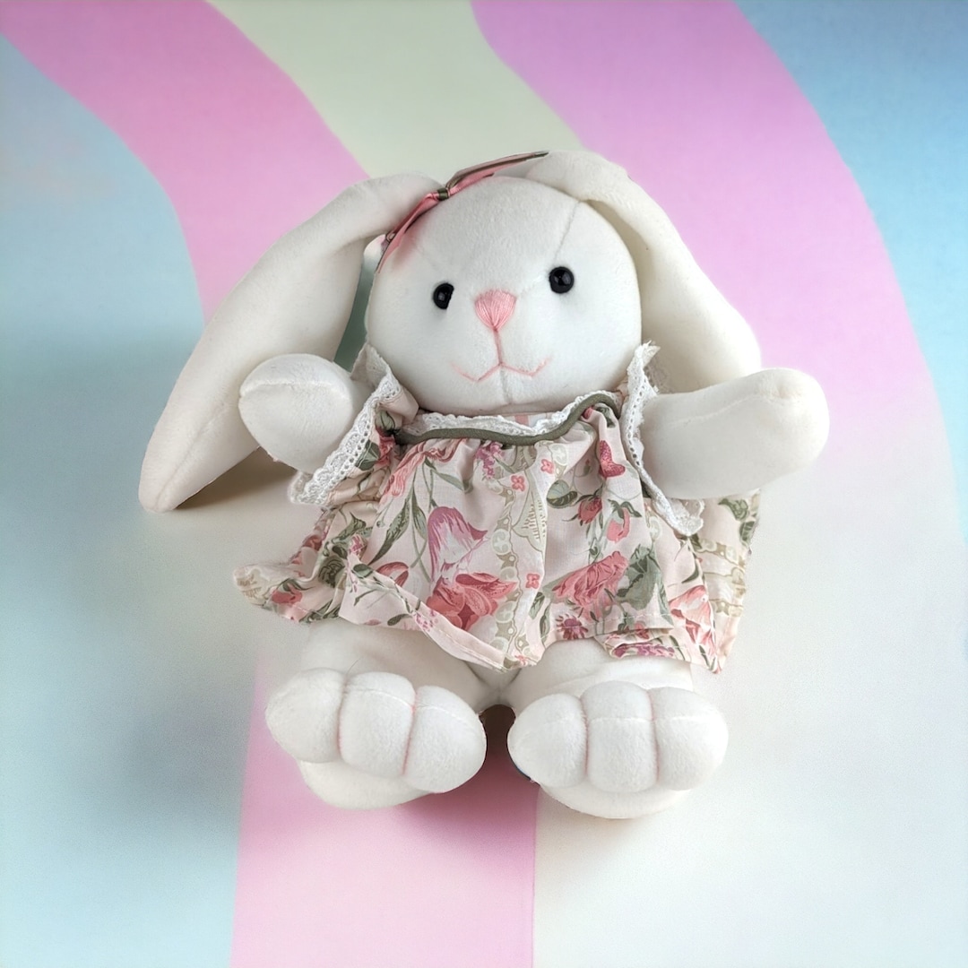 Vintage Commonwealth Plush Bunny, Floppy Eared Bunny, Stuffed Animal ...