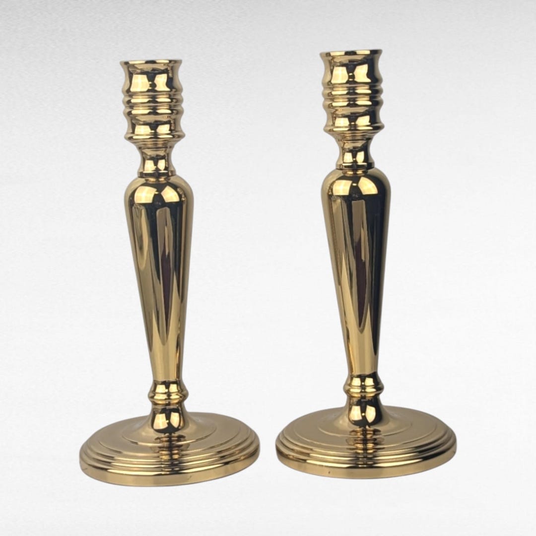 Vintage Baldwin Brass Candlesticks, Pair of Candlesticks, 7 Tall, Taper ...