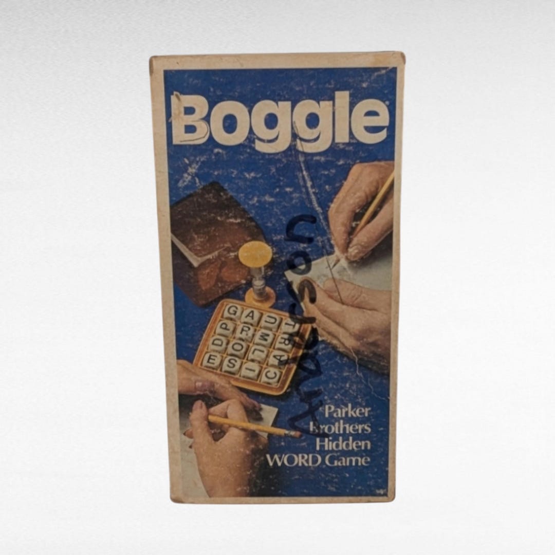 Vintage 1977 Parker Brothers Boggle Game - Complete With Instructions - Word Game - Family Game ...