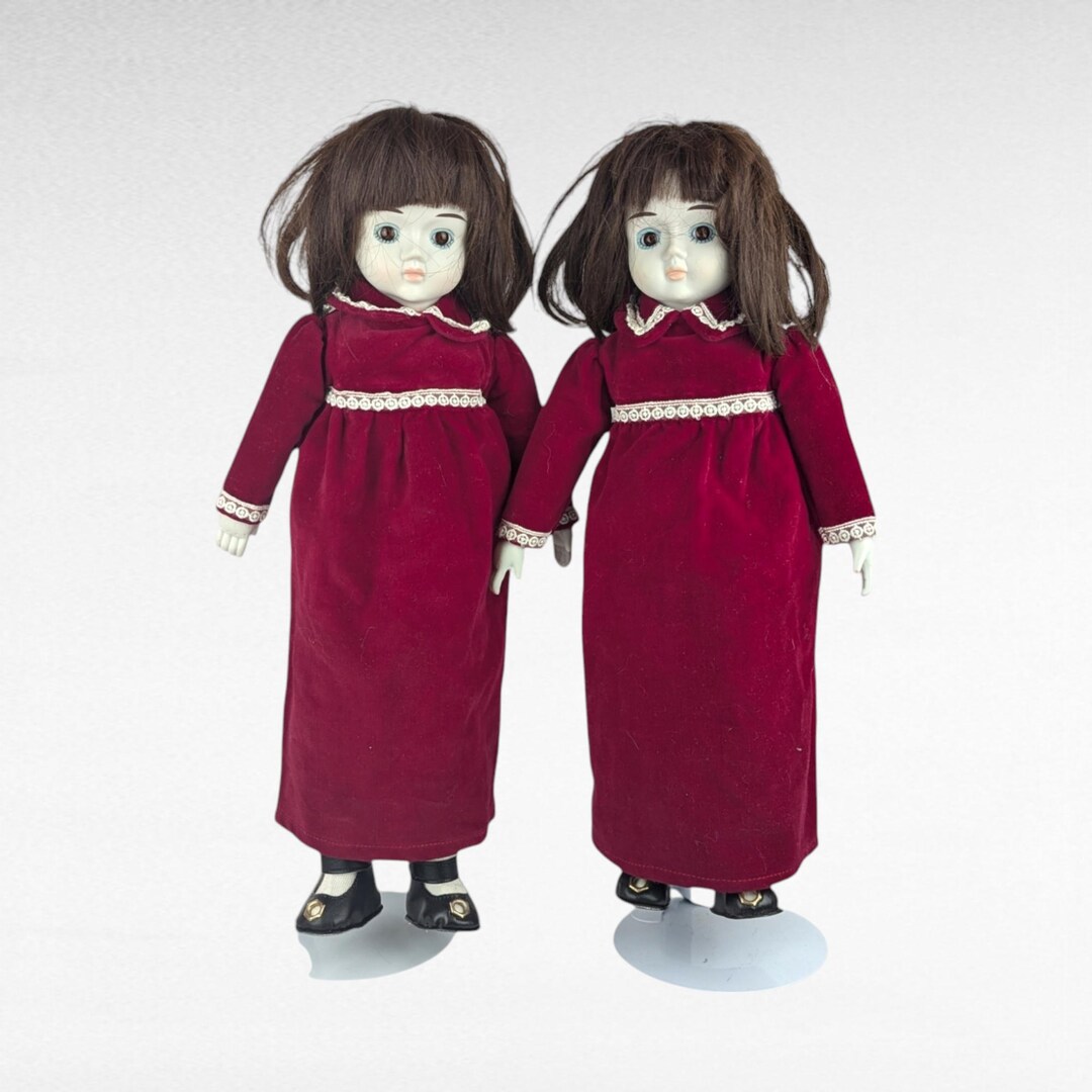 Vintage Commonwealth Happyland Porcelain Doll Pair, 15-16 Inch ...