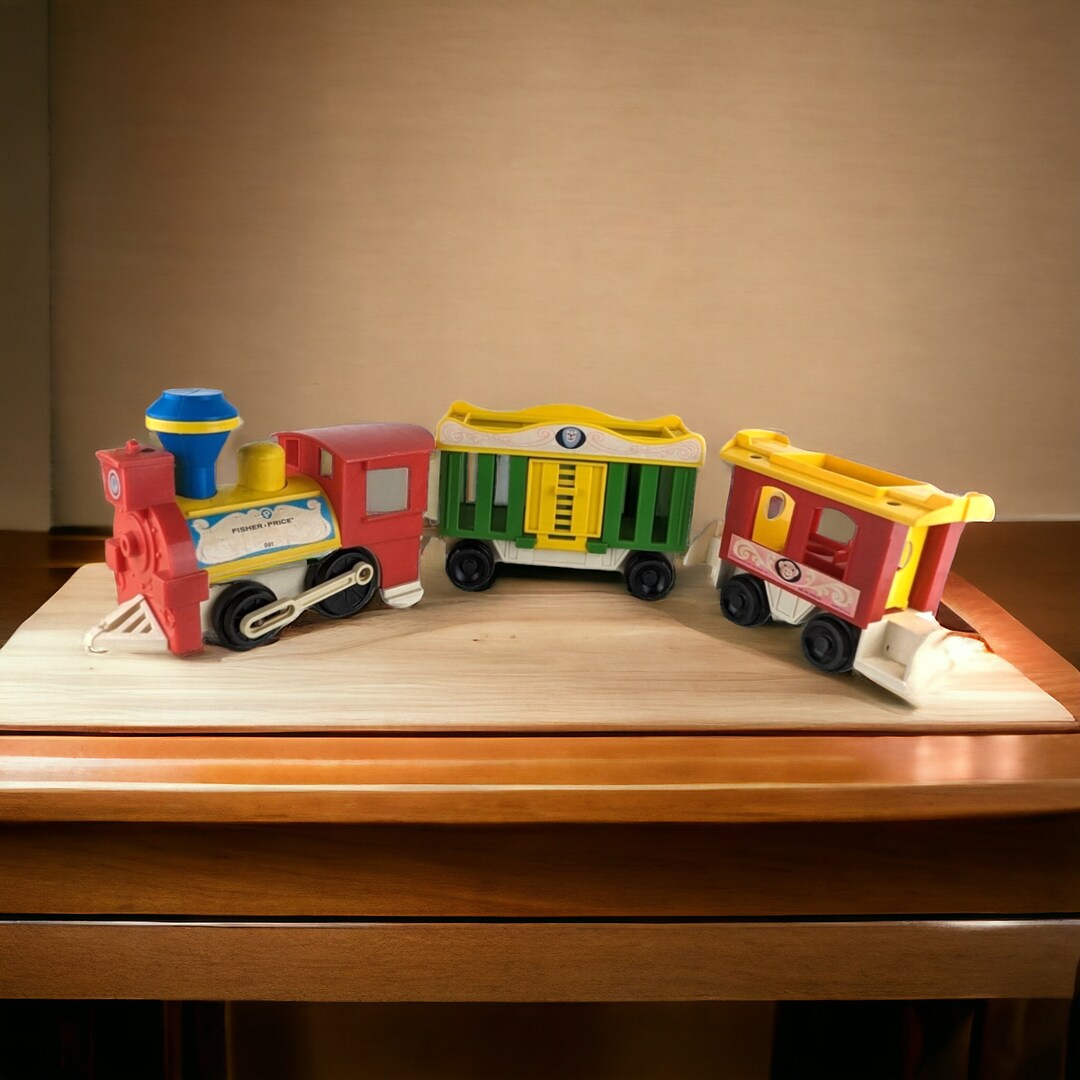 1973 Fisher Price Little People 3 Piece Train - Etsy