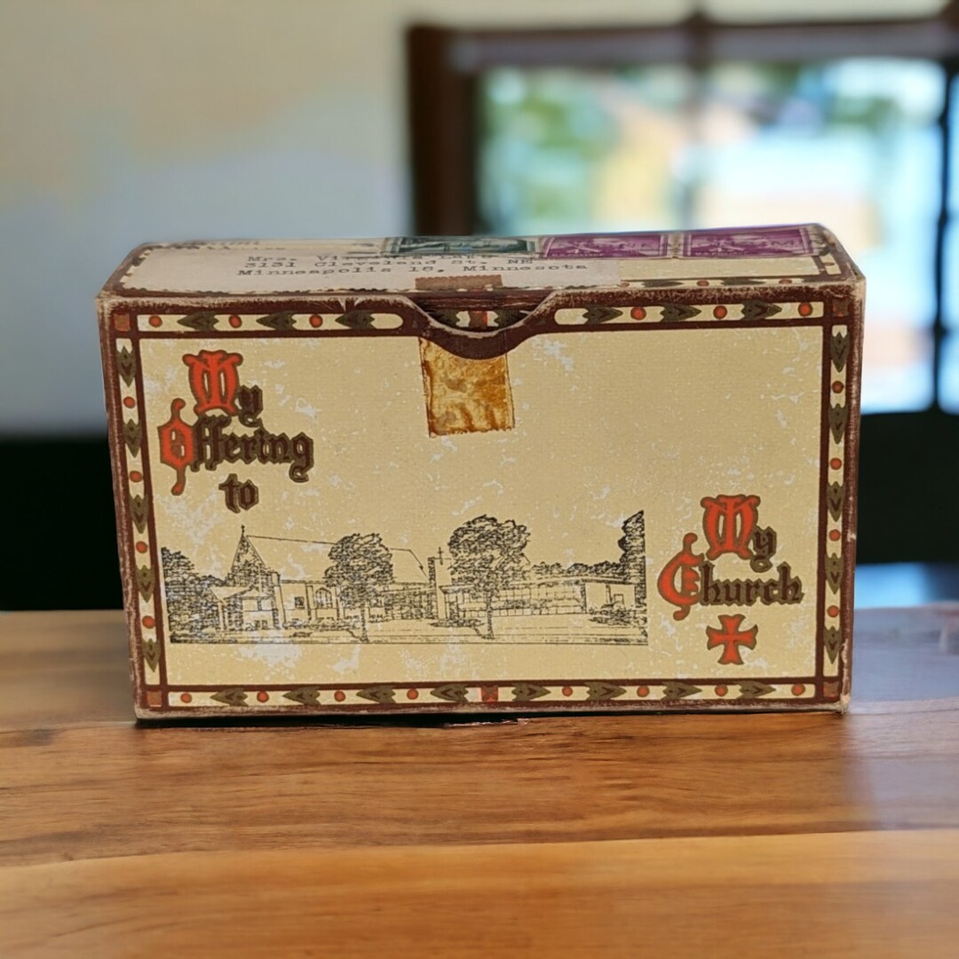 1959 Gustavus Adolphus Lutheran Church Offering/tithe Envelopes Vintage ...