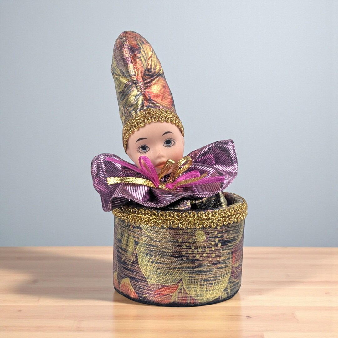 Vintage Clown Music Box: San Francisco Music Box Co. Animated Jester ...