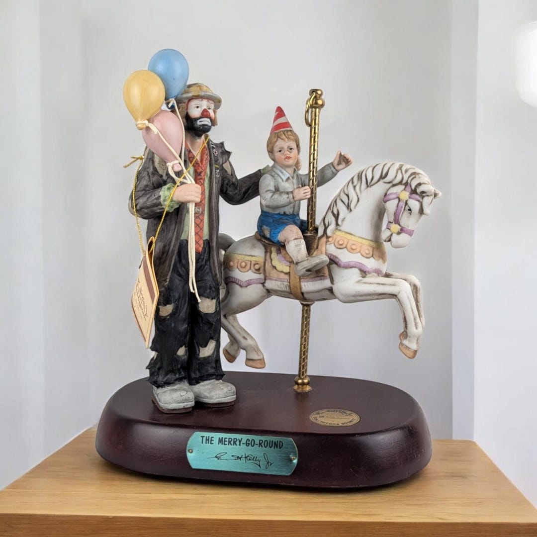 1989 Emmett Kelly 'the Merry Go Round' Figure - Etsy
