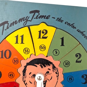 Vintage Sifo Timmy Time Color Wheel Clock Puzzle | Wooden Educational ...