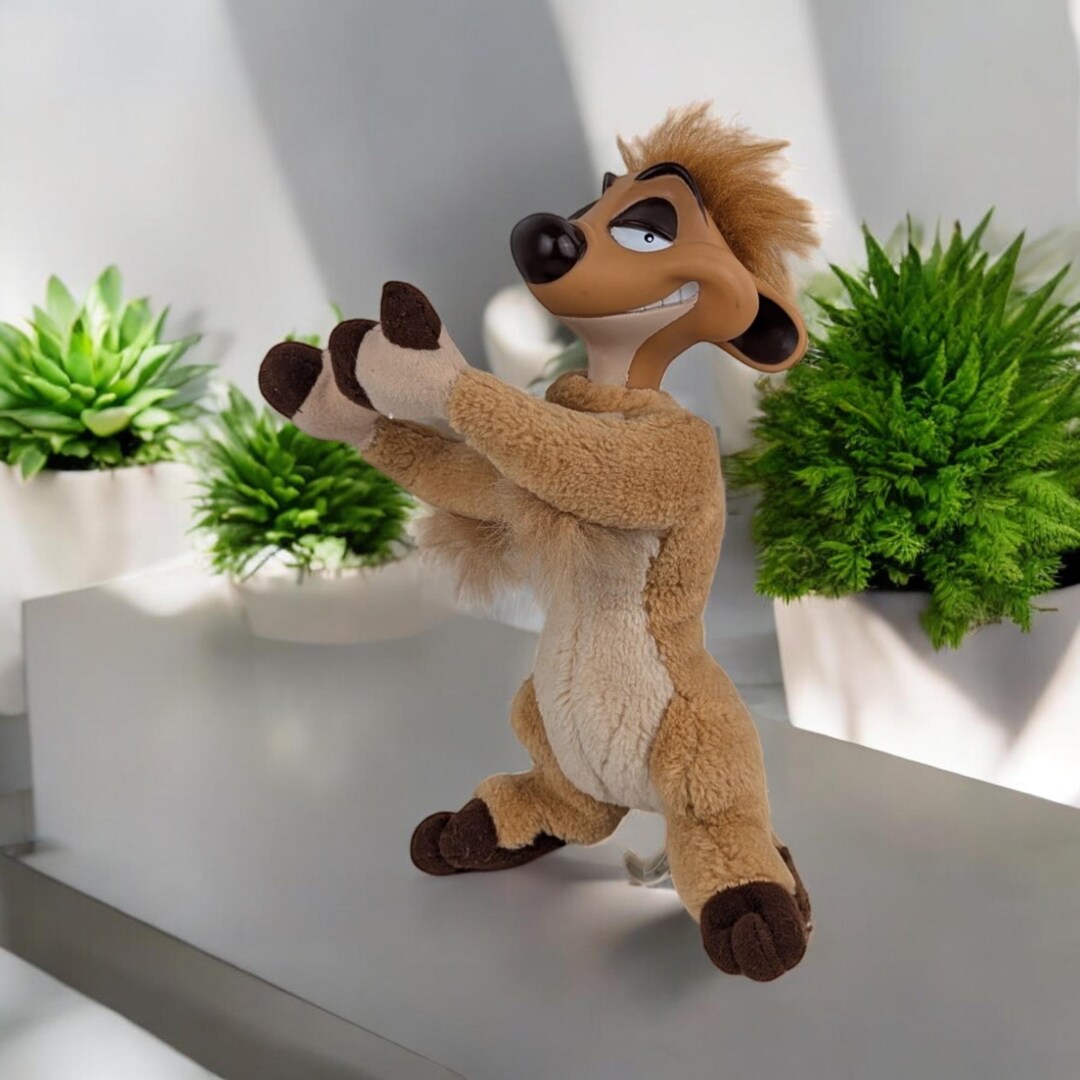 Vintage 1994 Mattel Lion King Timon Plush, Disney Movie Memorabilia ...