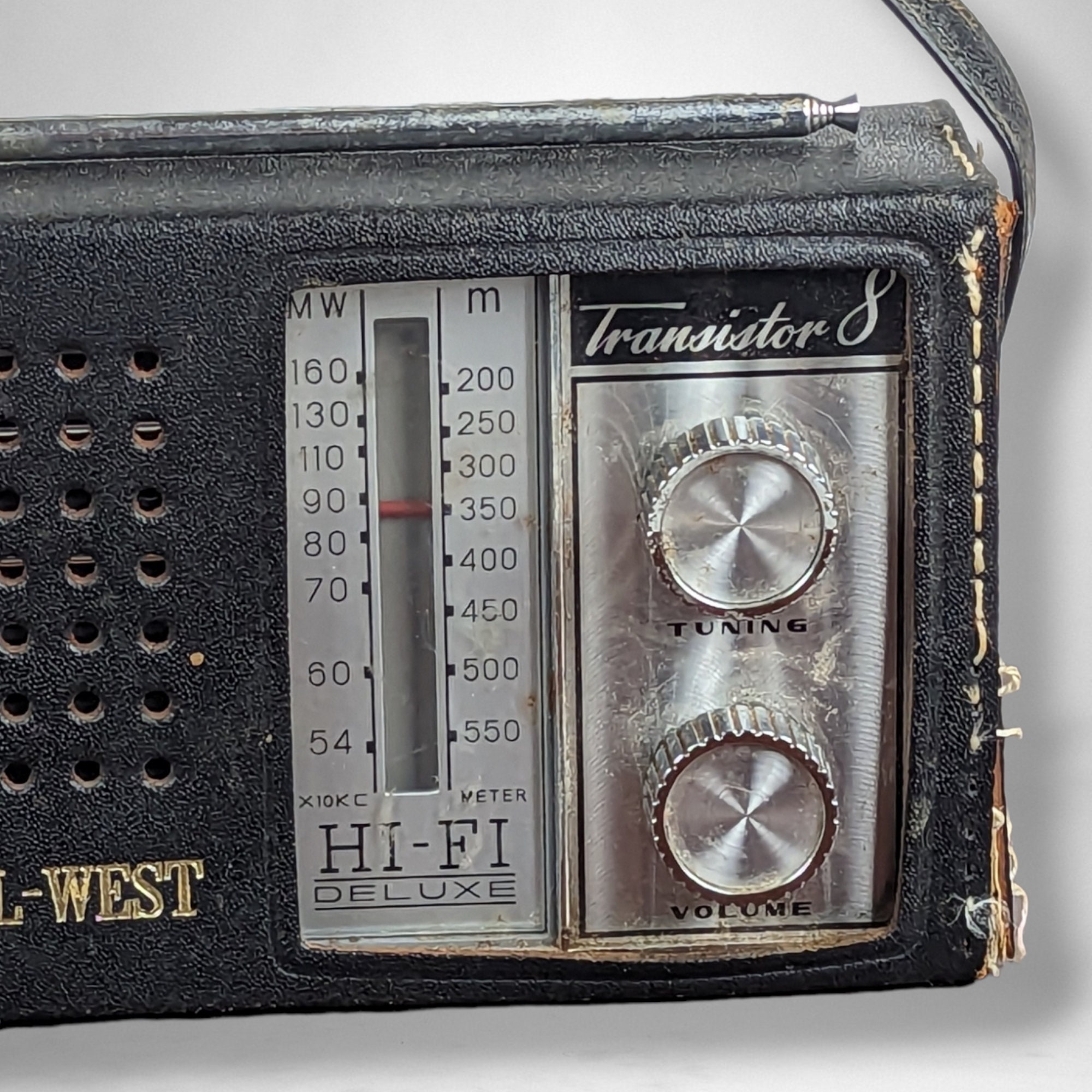 Vintage Wendell West Transistor Radio With Case CR-7A - Etsy