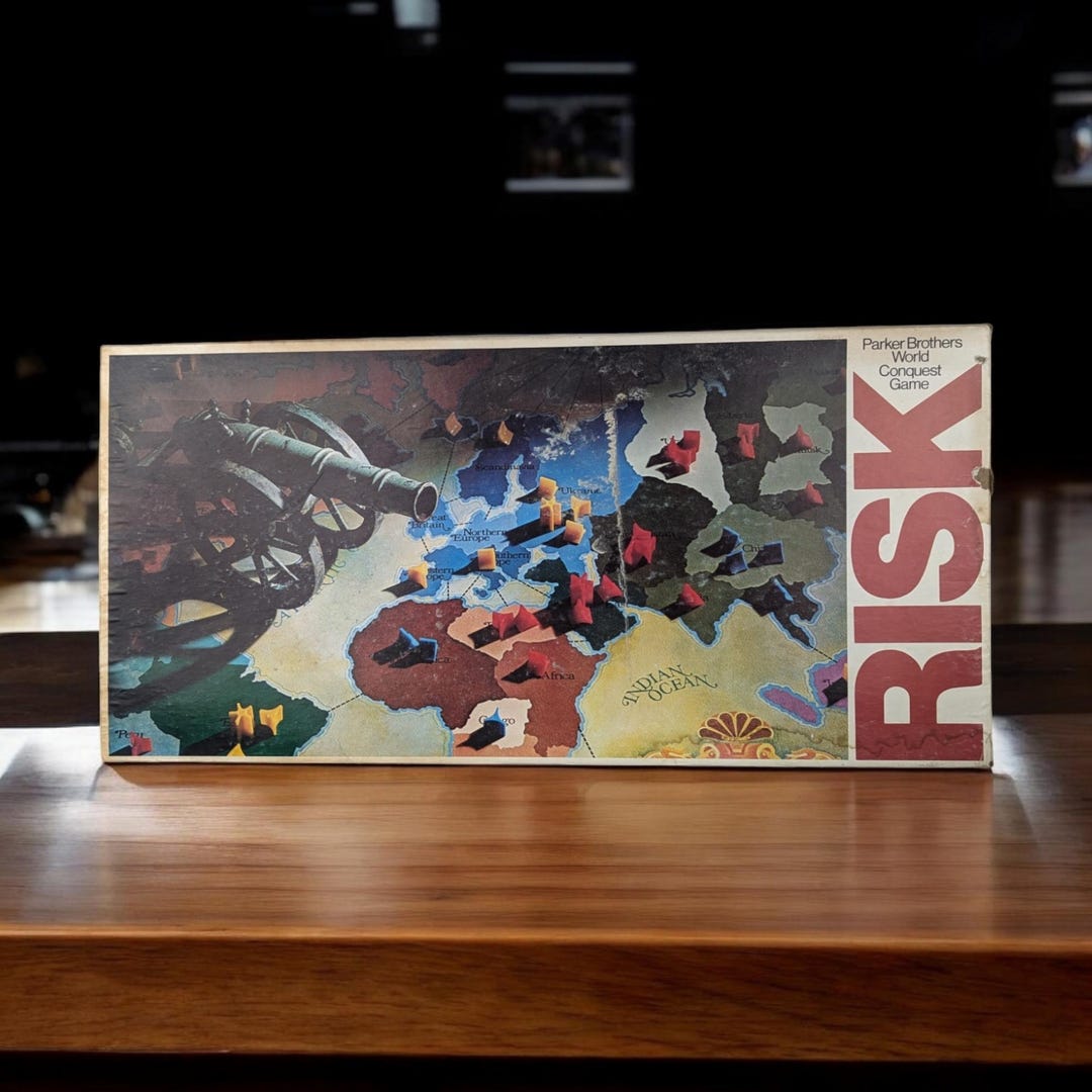 Vintage 1975 Parker Brothers Risk Game, Complete Strategy Board Game ...