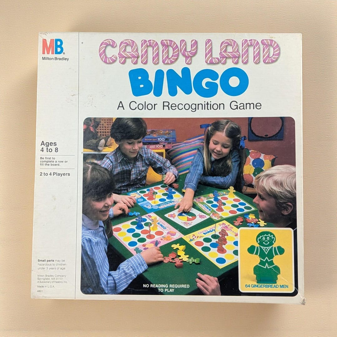 1978 Candy Land Bingo Game by Milton Bradley - Etsy