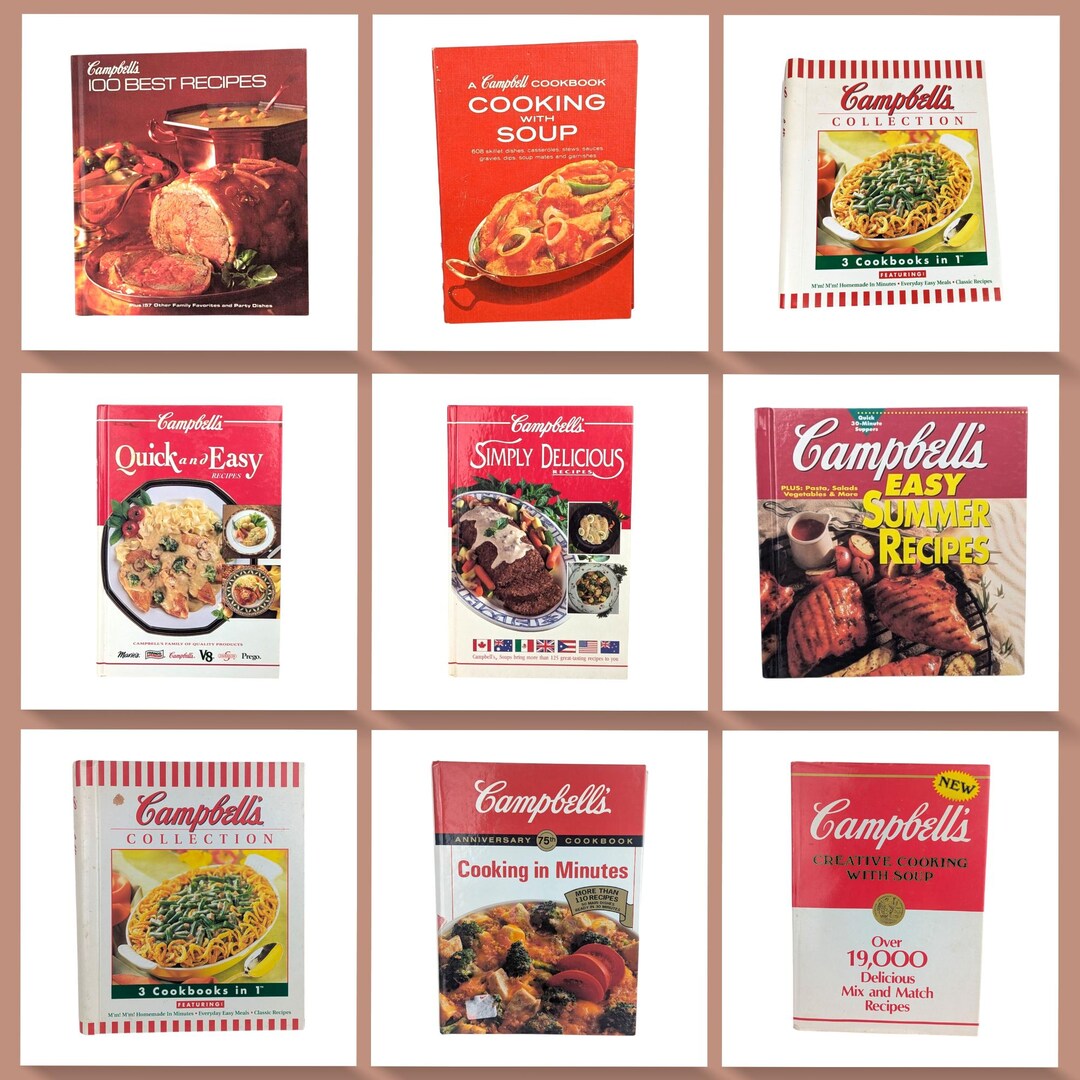 Vintage Campbell's Cookbook Choice: 1970s-90s Recipe Books - Etsy