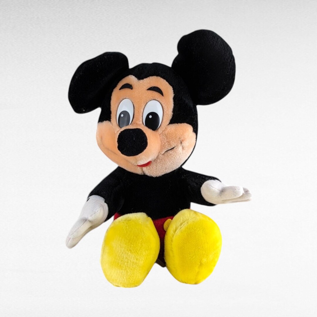 Vintage Mickey Mouse Plush, 12" Plush Toy, Disney Plush, Collectible ...