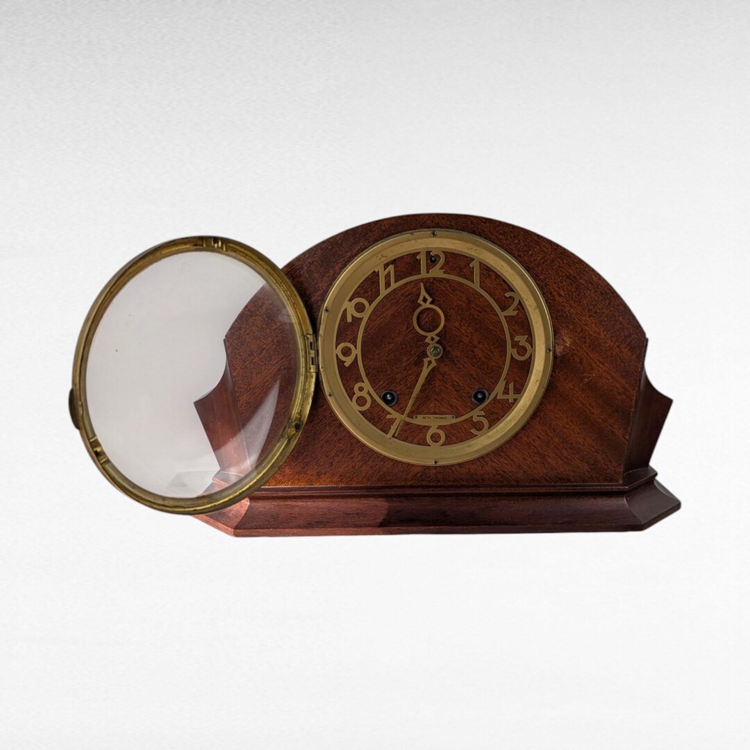 Vintage Seth Thomas Mantel Clock, Wood Case Console Clock, Untested ...