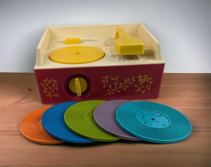 Vintage Fisher Price Music Box Record Player, 1970s Toy, Children's ...
