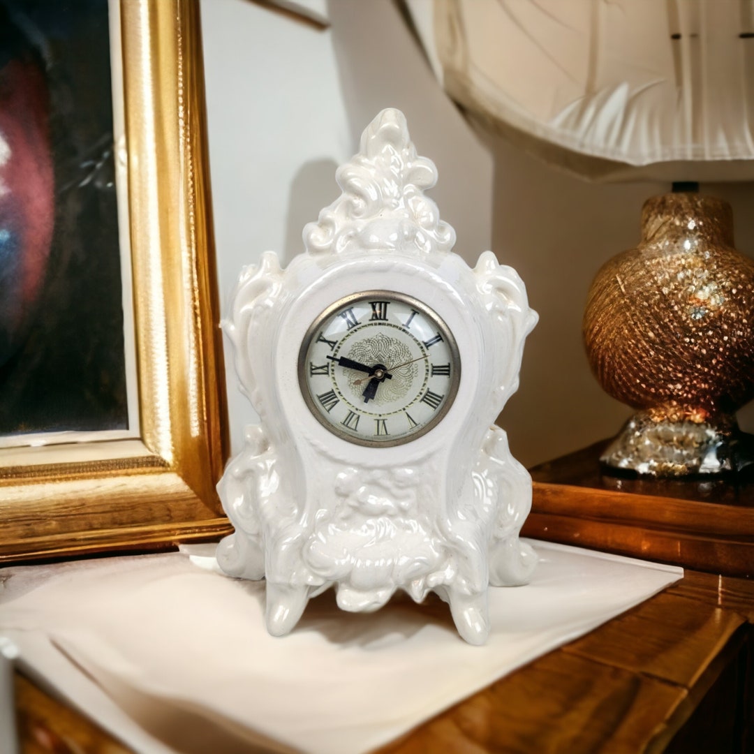 Vintage Ceramic Clock Lanshire Mid-century Decor - Etsy