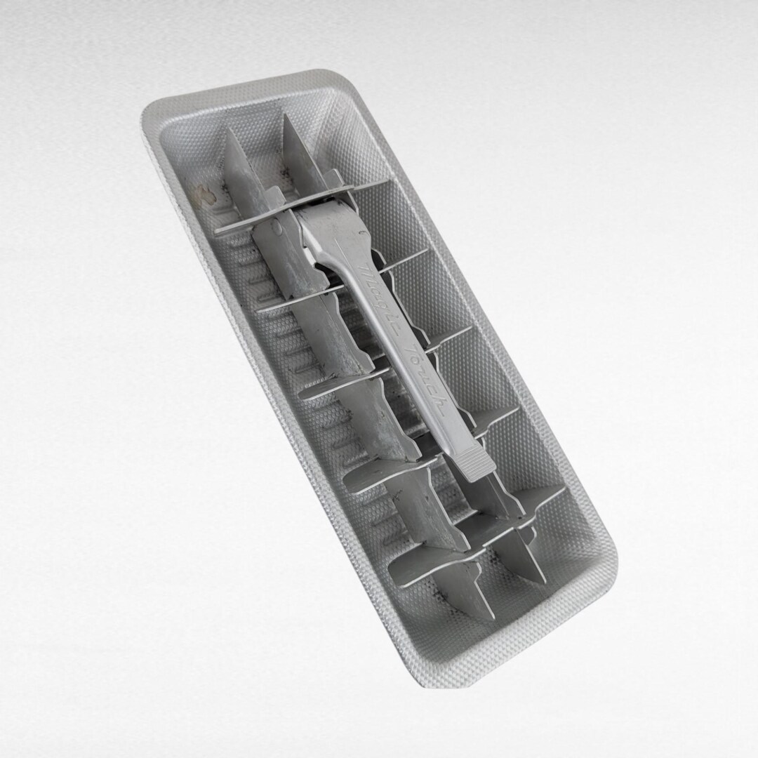Vintage Magic Touch Ice Cube Tray - Aluminum Ice Tray With Lever ...