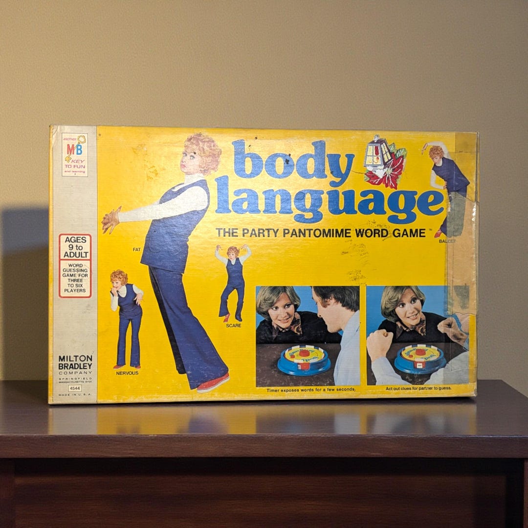 1975 Body Language Board Game: Milton Bradley - Etsy