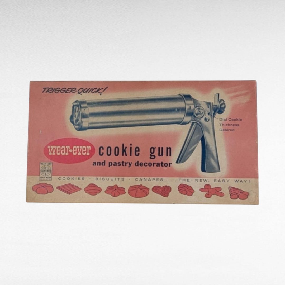 Vintage Wear-ever Cookie Gun, Pastry Decorator, Baking Tool, Cookie ...