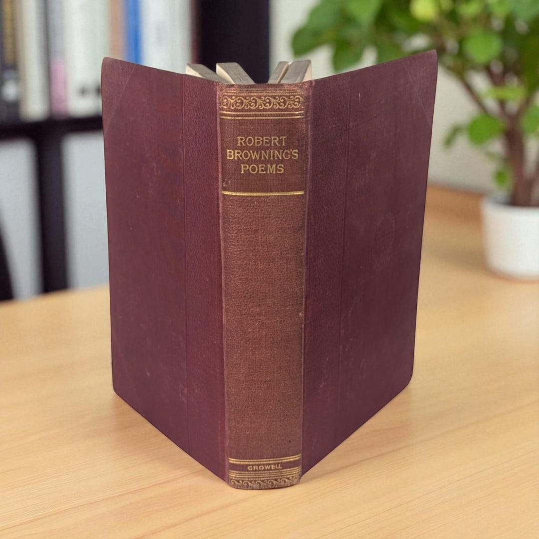 1896 Robert Browning's Poems: Antique Thomas Y Crowell Hardcover - Etsy