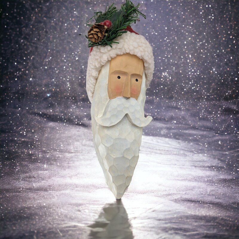 Santa Head Wall Hanging - Etsy