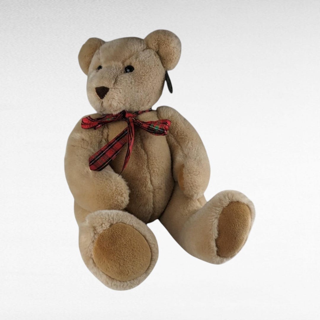 Vintage Tan Polar Puff Teddy Bear | 18-inch Plush Bear | Movable Limbs ...