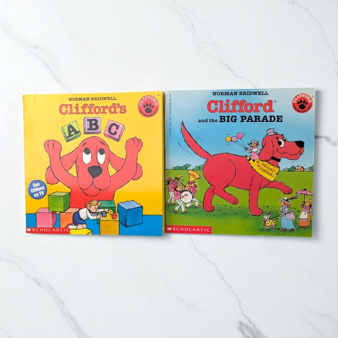 Vintage Clifford the Big Red Dog Book Set: 1980s Scholastic Softcovers ...