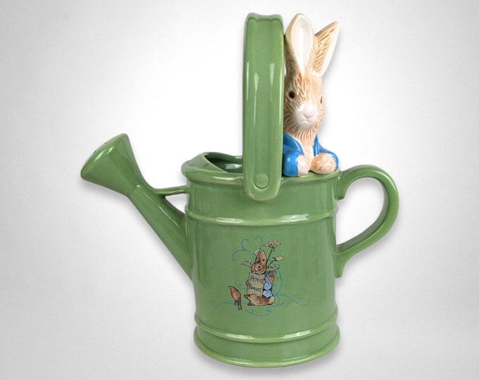 1999 Beatrix Potter Peter Rabbit Ceramic Watering Can - Etsy