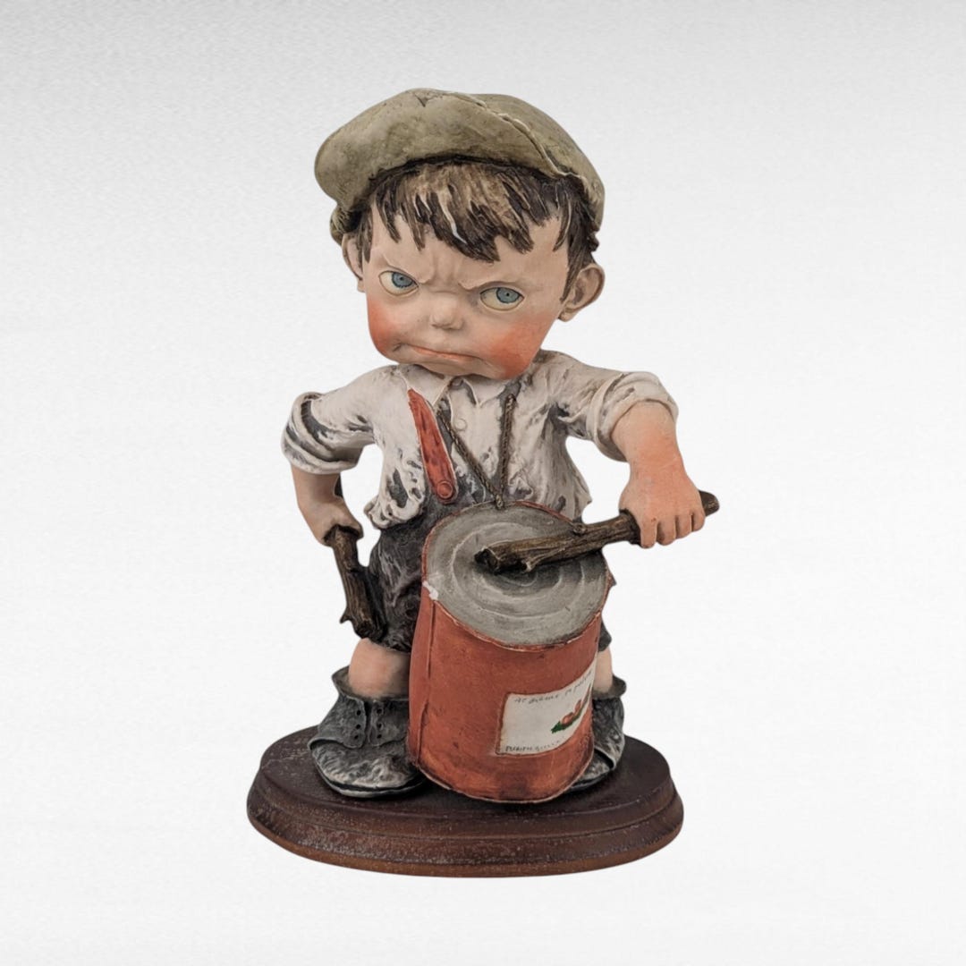 Vintage Giuseppe Armani Gulliver's World Drummer Boy Figurine With Drum ...