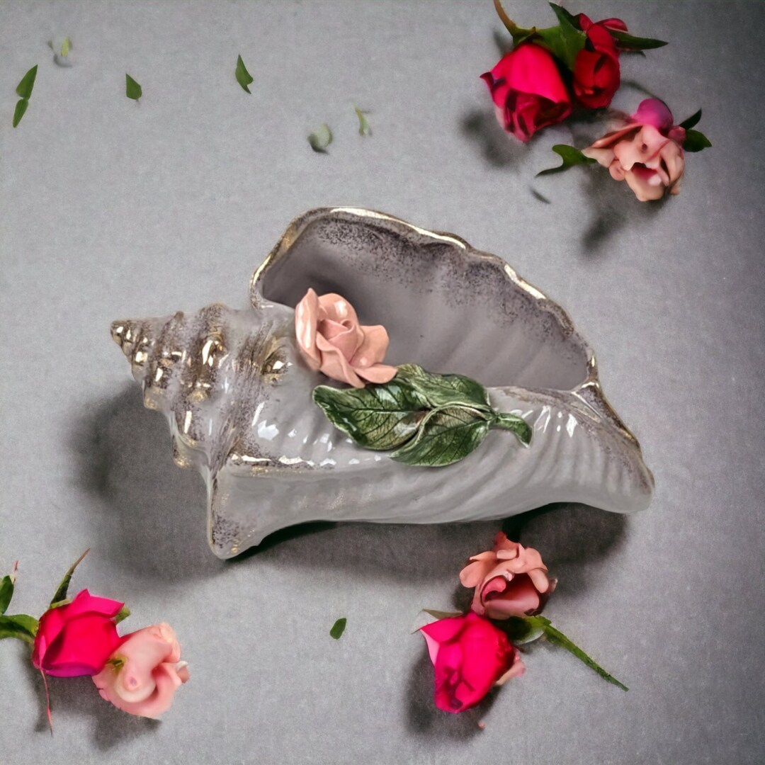 Vintage Purple Conch Planter/decoration - Etsy