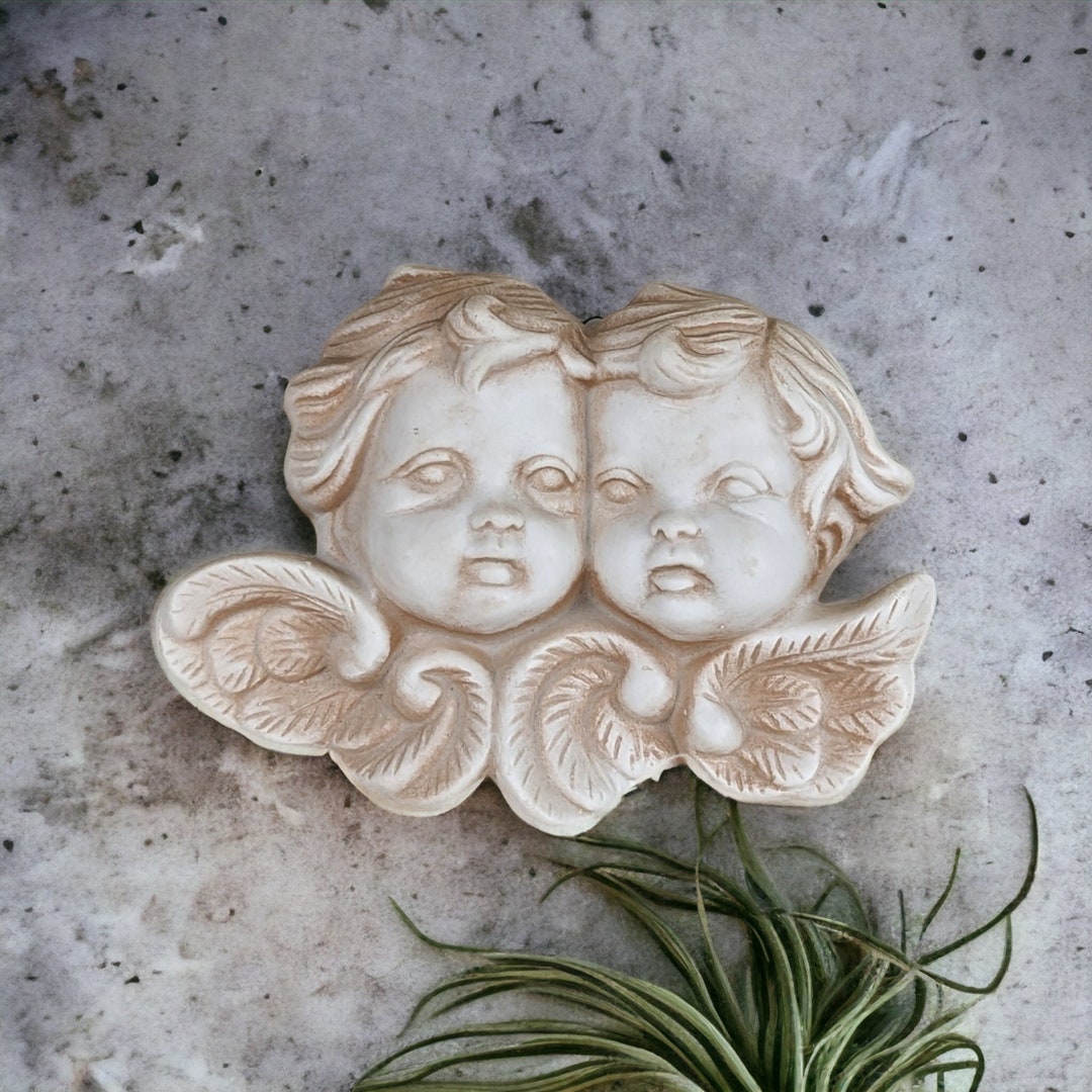Vintage Ceramic Cherub Small Wall Hanging Timeless Décor - Etsy