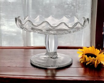 Vintage Depression Era Cheese Stand Elaine Clear by Cambridge - Etsy