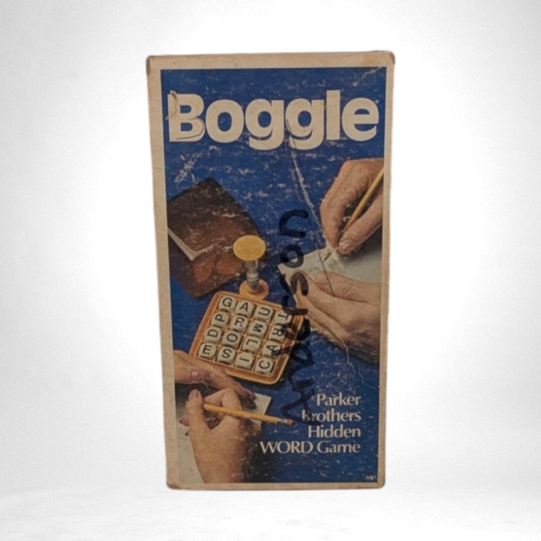 Vintage 1977 Parker Brothers Boggle Game Complete Set Family Word Game Fun - Etsy