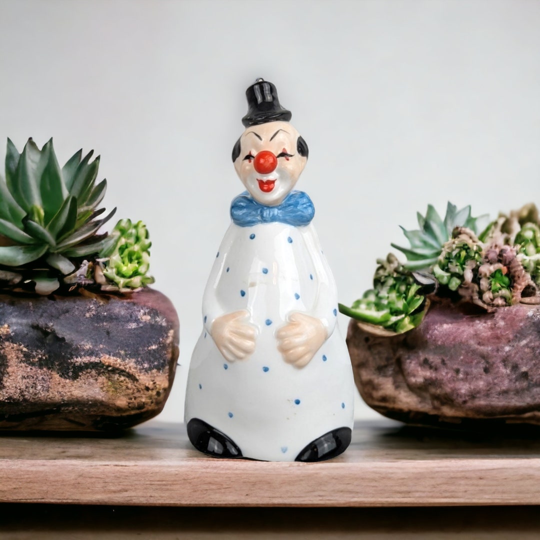 Vintage Ceramic Clown Bell - Etsy