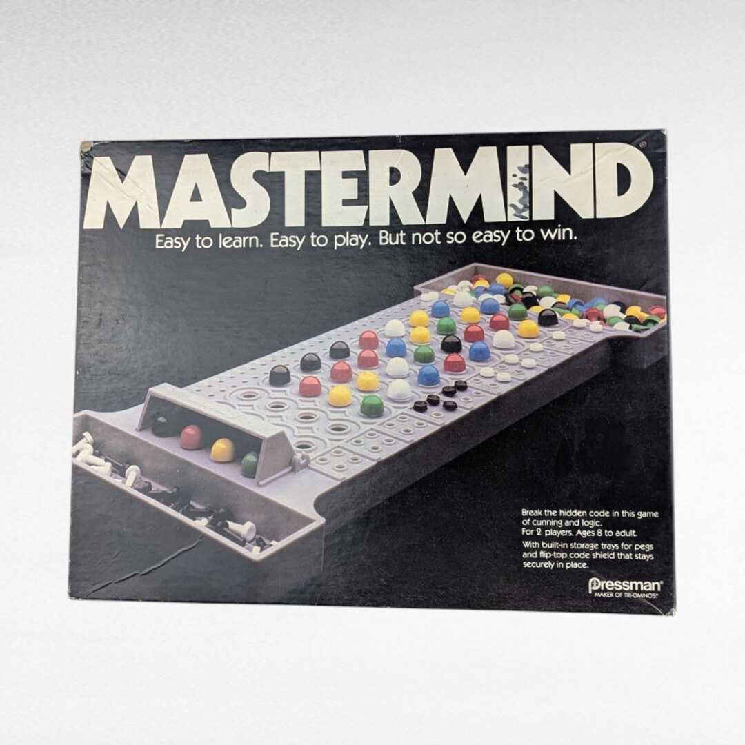 Juego Mastermind de 1981, completo con fichas e instrucciones, juego de mesa vintage, juego de ...