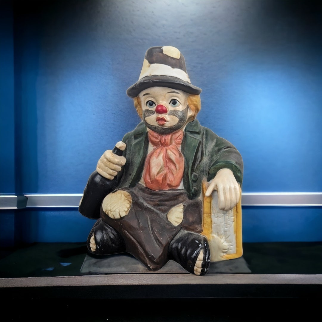 Vintage Hobo Clown Ceramic Music Box - Etsy