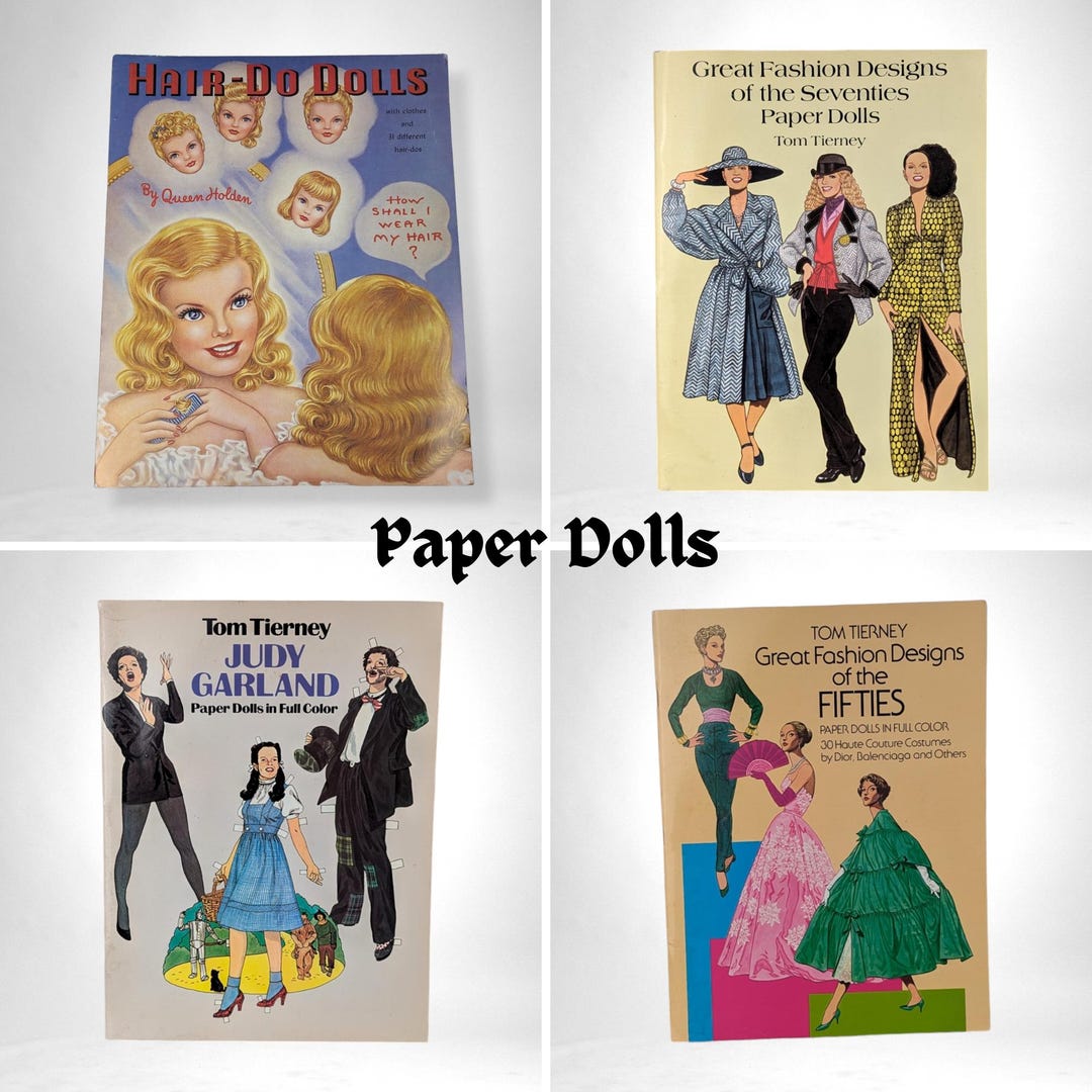 Vintage Paper Doll Books, Queen Holden, 70s Fashion, Judy Garland, 50s ...
