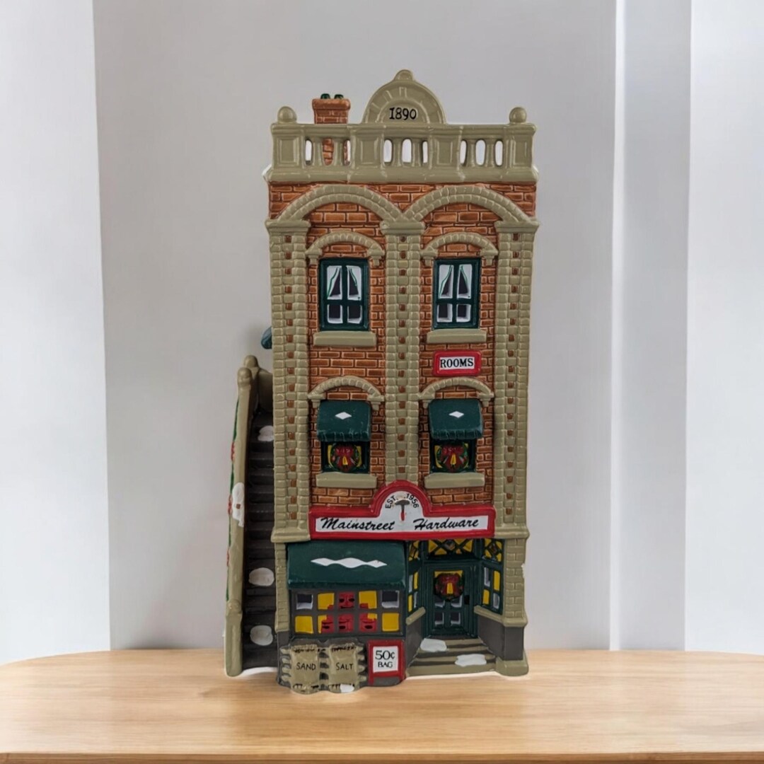 Vintage 1990 Department 56 Main Street Hardware | Original Snow Village ...