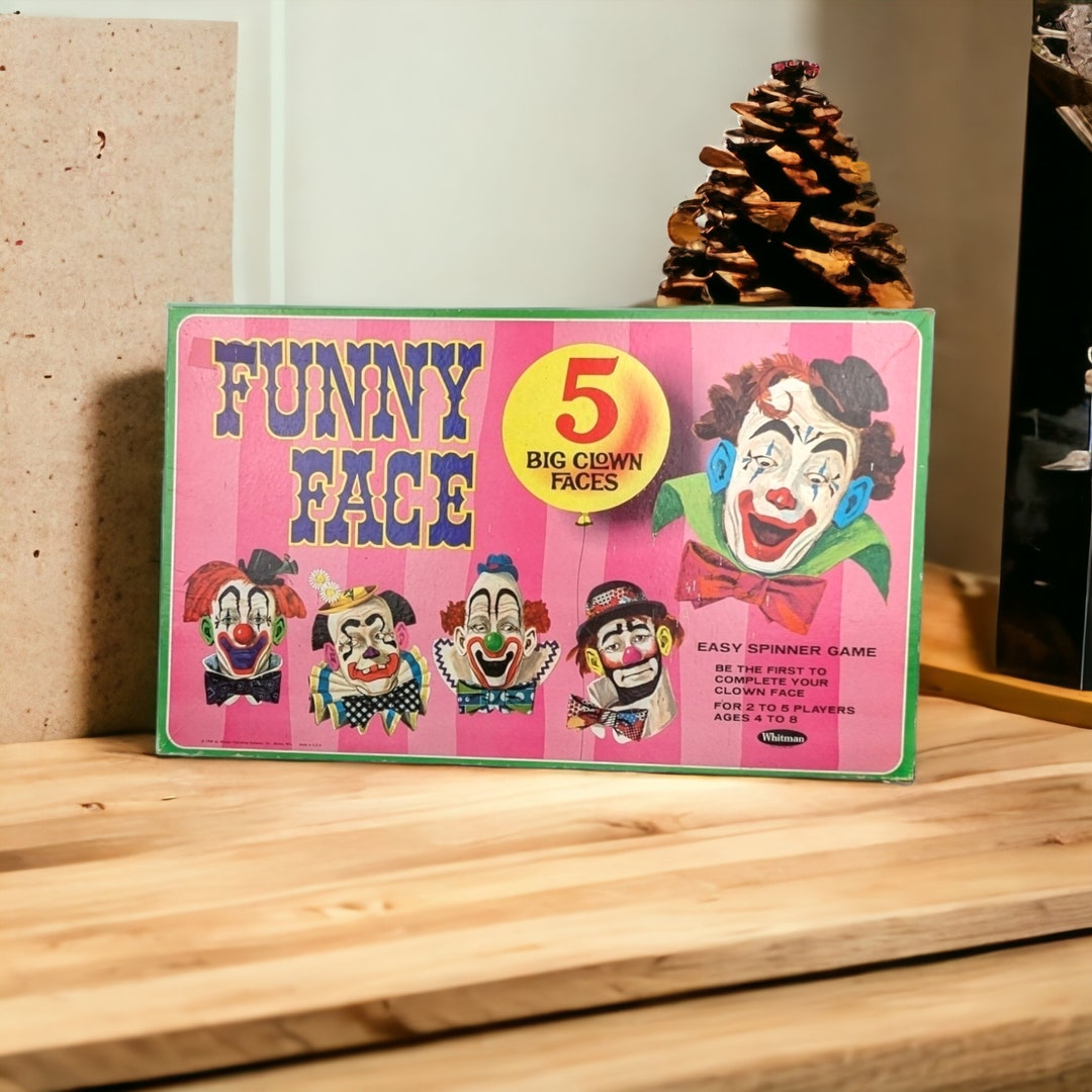 Vintage 1968 Funny Face Clown Game: Nostalgic Fun and Laughter - Etsy