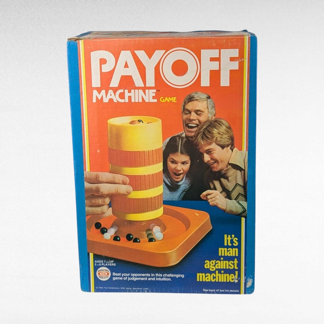 1978 Ideal Payoff Machine Game, Vintage Board Game, Family Fun, Collectible Game, Retro Game ...