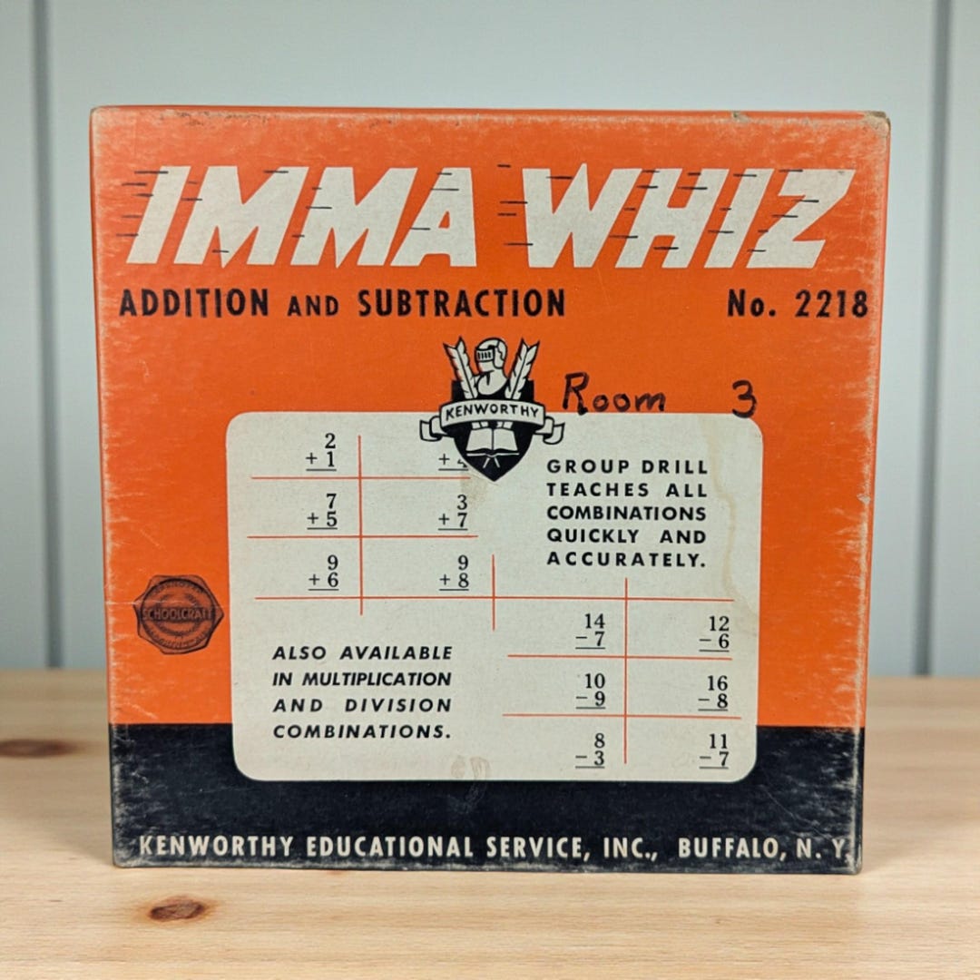 Vintage Imma Whiz Math Game: Addition & Subtraction - Etsy